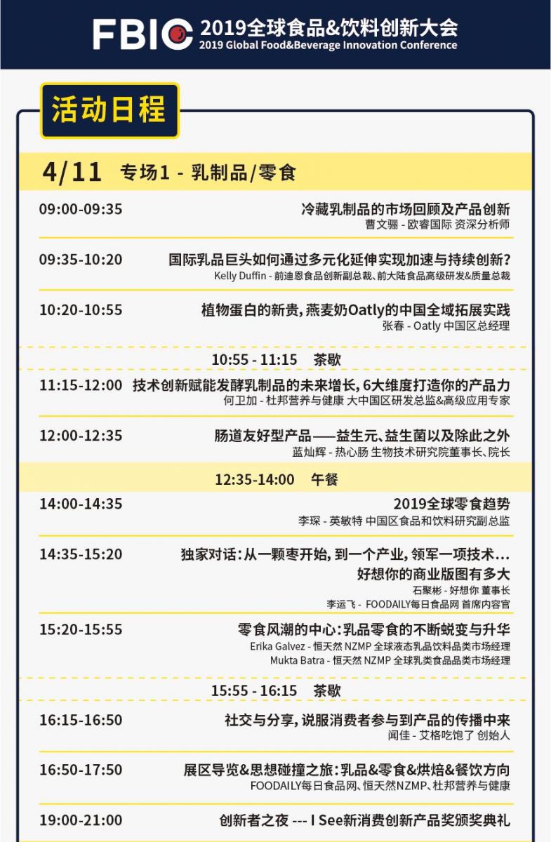 快報名全球食品&飲料創新大會FBIC！ - 最新消息 | 遠景股份有限公司